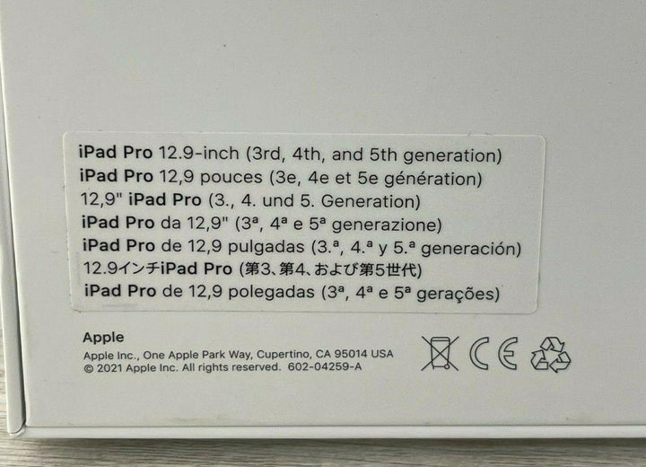 Apple MAGIC Keyboard for Apple 12.9 Apple MAGIC Keyboard for Apple 12.9